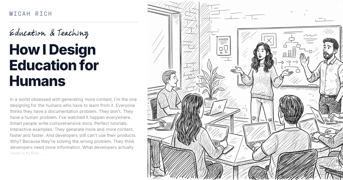 How I Design Education for Humans – micah rich