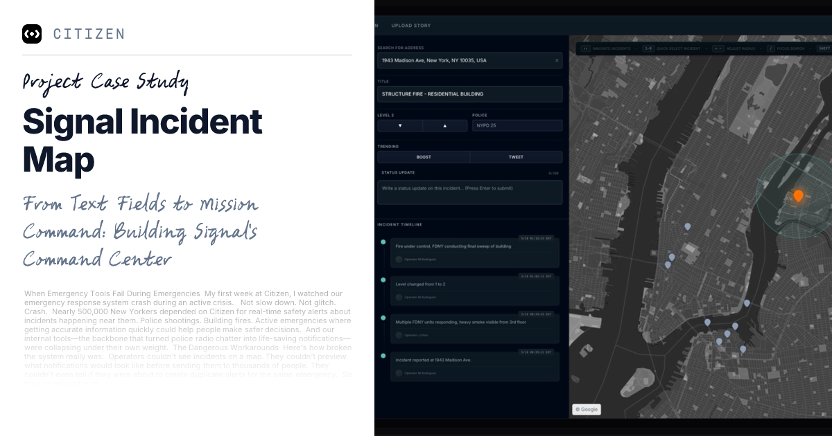 From Text Fields to Mission Command: Building Signal's Command Center ...