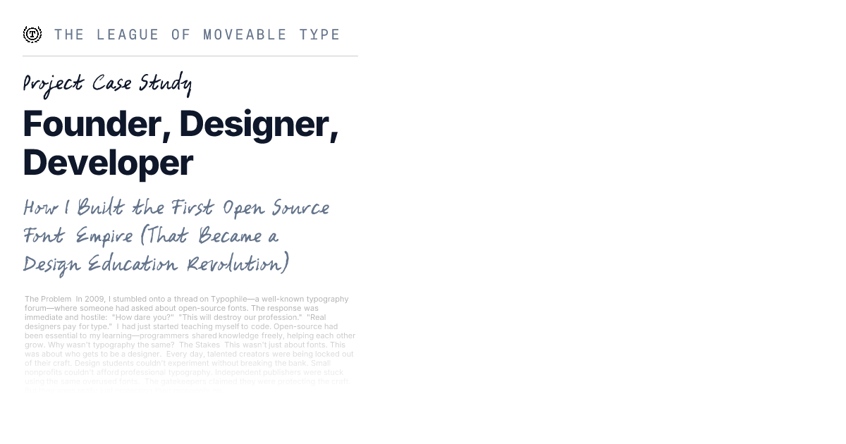 How I Built the First Open Source Font Empire (That Became a Design ...